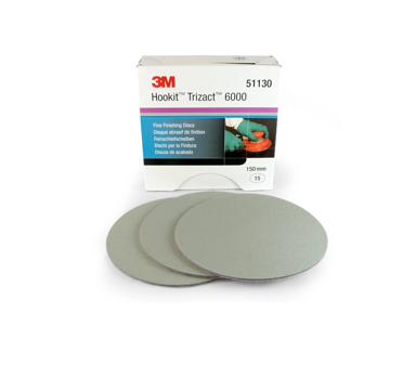 3M P6000 - TRIZACT FINE FINISHING DISC - 150MM (15 PER BOX) | Woodfinishes