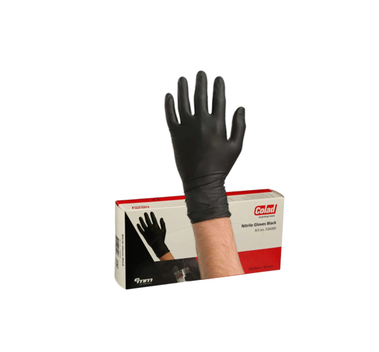 COLAD - DIS. BLACK GLOVES LARGE (60 per box) | Woodfinishes